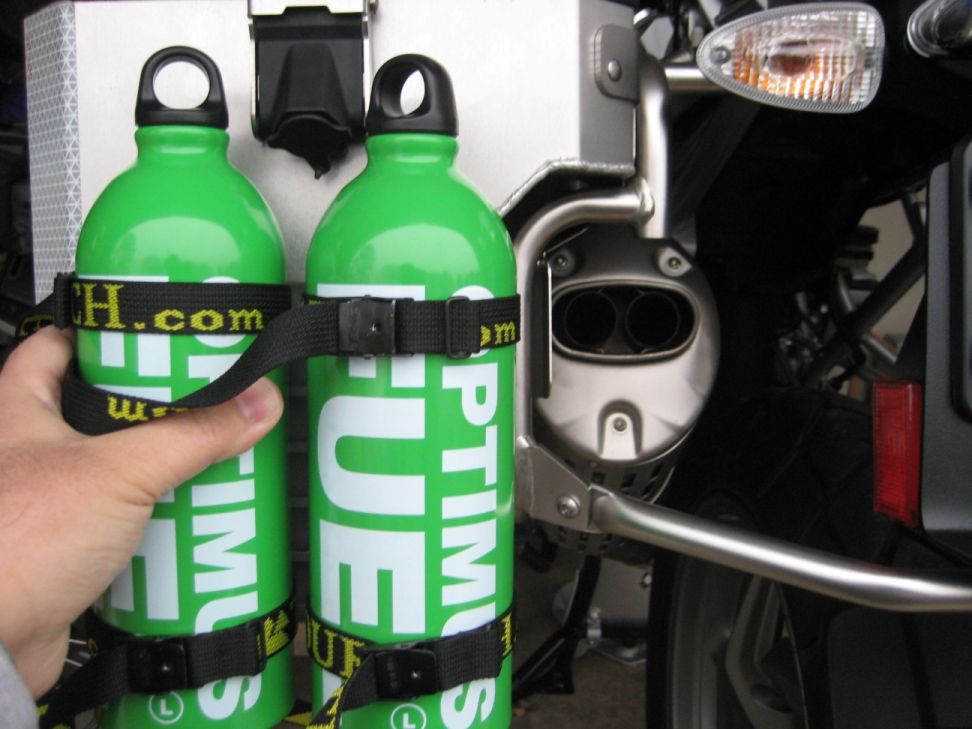 Fuel bottle installation question | Adventure Rider